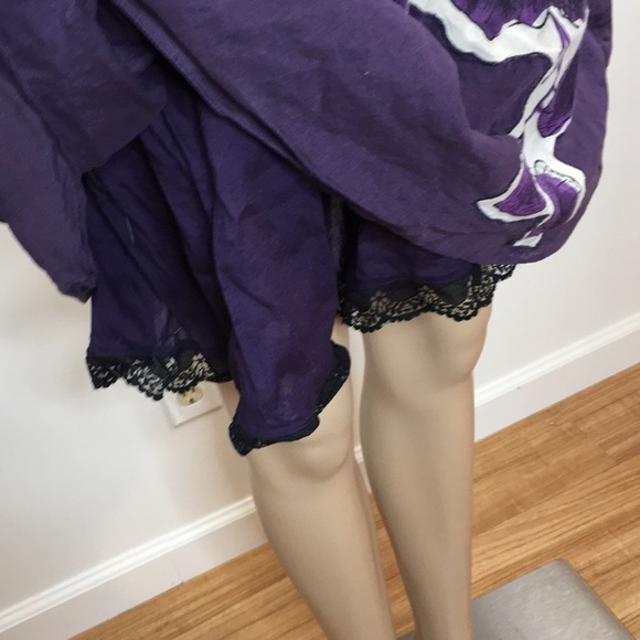 Anthropologie | Dresses | Anthropologie Lithe Purple Dress Sz O 0 ...